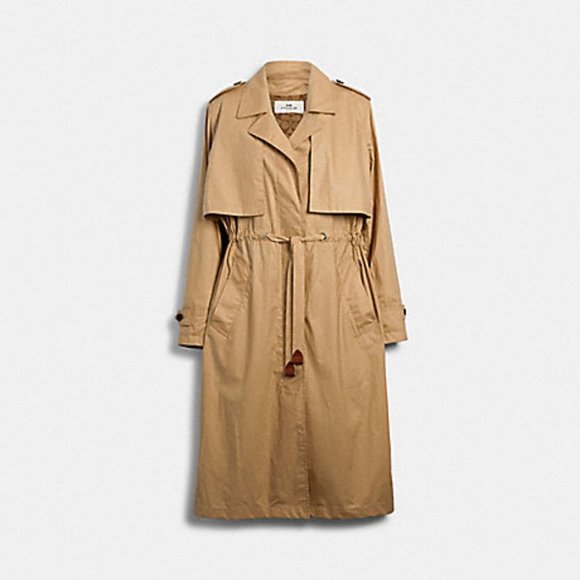 Coach | Jackets & Coats | Coach Lightweight Overcoat With Signature ...